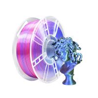 China Toughness Enhanced 3D Printer Filament PLA Silk Tri-Color Red Blue Green No Bubbles for sale