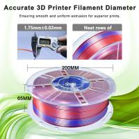 China 3D Printing Filament Silk Tri-Color Red Yellow Blue PLA Filament PRO Toughness Enhanced for Universal for sale