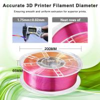 China 3D Printer Filament PRO PLA Silk Tri-Color Red Gold Purple 1.75mm Filament for sale
