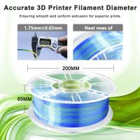 China Toughness Enhanced Tri-Color Gold Green Blue 3D Printer PLA Silk Filament for sale