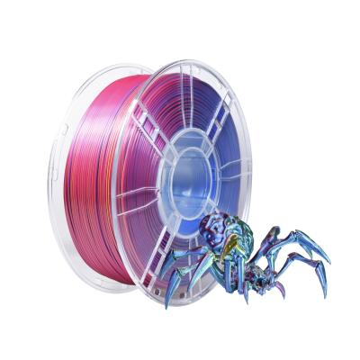China Red Yellow Blue Enhanced Toughness No Bubbles 3D Printer Silk Tri-Color PLA Plus Filament for sale