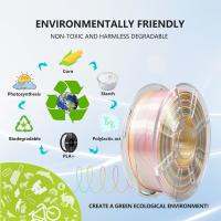 China PLA Silk Rainbow Filament Toughness Enhanced 3D Print Rainbow Filament for sale