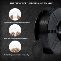 China Printing Temperature 170-230C Black PLA Filament 1.75 Mm For Flexible 3D Printing for sale