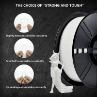 China 3D Printer Industry White PLA Filament 1.75mm with Tough and Flexible Properties for sale