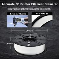 China 3D Printer Industry White PLA Filament 1.75mm with Tough and Flexible Properties for sale