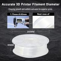 China Coiled Filament 1.75mm 18 Colors Silk White PLA For Universal for sale