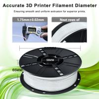 China 3D Printer Filament White Marble PLA 1.75mm For High Precision Printing for sale