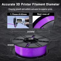 China Purple Toughness Enhanced Professional PETG Filament 1.75mm Filament 3D PETG for sale