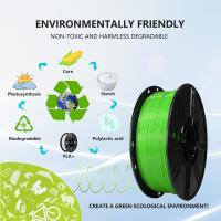 China Yellow Green 3D Printer Filament Toughness Enhanced Customized Request PLA for sale