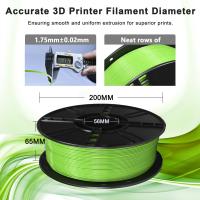 China High Strength Custom PLA Filament 1kg 18 Colors Yellow Green For 3D Printer for sale