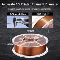 China Strong Toughness For 3D Printer PLA Silk Copper Filament 3D Printing Essential for sale