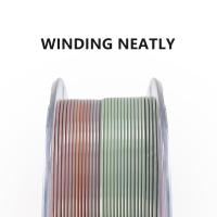 China 18 Colors 3D PLA Filament Strong Toughness Rainbow Gross Weight 1.4kg For 3D Printing for sale