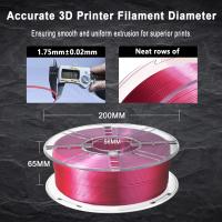China PLA+ Filament Silk Rose Red  3D Printer Filament for Your Printing Needs for sale