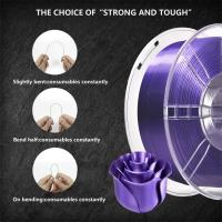China 3D Printer Filament Silk Violet PLA Filament Toughness Enhanced Customized Request for sale