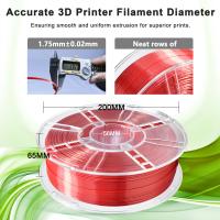 China 3d Printing Filament 1.75mm PLA Filament Silk Red 1kg 3D Printer for sale