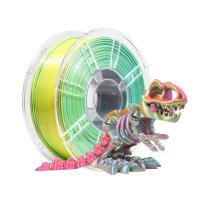 China PLA Filament Net Weight 1kg 3D Printer Silk Tri-Color Gold Green Purple 3d Printign Filament for sale