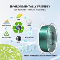 China 3D Printer Filament Forming Technology FDM 1kg 1.75mm Silk Green PLA Filament for sale