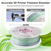 China PLA+ Filament 1000g Color Matter Candy Rainbow 1.75mm 3d Printing Filament for sale