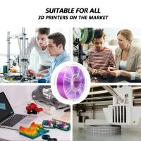 China PLA+ Filament Transparent Gradient Dual Color Rose Red Light Blue 1.75mm 3d Printing Filament for sale
