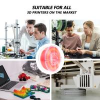 China 1.75mm PLA+ Filament Transparent Gradient Rose Red Light Orange Bubble-Free 3D Printing Filament For Advanced Printing for sale