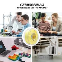 China 3d Printing Filament High Toughness 3D Printer Gradient Yellow White PLA+ Filament 1000g for sale