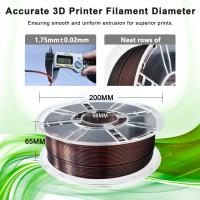 China High Toughness 3D Printing Filament 1.75mm Silk Tir-color Black Red Copper PLA+ Filament for sale