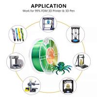 China Silk PLA+ Filament Yellow Blue Green 1KG, Shiny Silk PLA 3D Printer Filament  ± 0.03mm Fit For Most FDM 3D Printers for sale