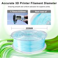 China PLA+ Filament Blue White Color Gradient Change PLA+ 1.75mm 1KG 3D Printing Filament for sale