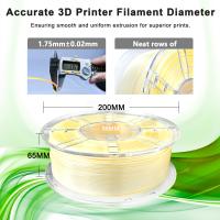 China 3D Printing Filament 1kg 1.75mmTransparent Gradien Color Filament Yellow Orange White PLA+ Filamen for sale