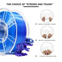 China Silk PLA +Filament 1.75mm Purple Blue Dual Color 3D Printer Filament 2 in 1 Coextrusion 1KG Spool for sale