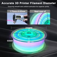 China 1KG Glow Rainbow PLA+3D printer consumables, Rainbow multi-color durable PLA Plus consumables for sale
