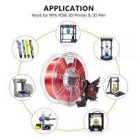 China PLA+Dual Color Filament  1.75mm Silk Red Black PLA+ 3D Printer Filament Bubble 100% Without Bubble for sale