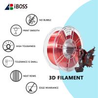 China PLA+Dual Color Filament  1.75mm Silk Red Black PLA+ 3D Printer Filament Bubble 100% Without Bubble for sale