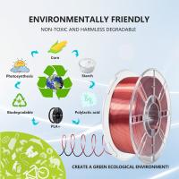 China PLA+Dual Color Filament  1.75mm Silk Red Black PLA+ 3D Printer Filament Bubble 100% Without Bubble for sale