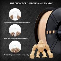 China Strong Toughness PLA+ Filament for 3D Printer Beige 3d Printing Filament for sale