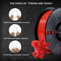 China 3D Printer 1.75mm Red PLA+ Filament Strong Toughness for Customization Request 3d Printing Filament for sale