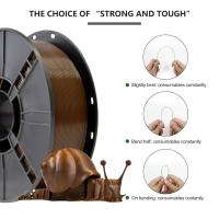 China Strong Toughness PLA+ Filament 1.75mm Terra Brown 3d Printing Filament for sale