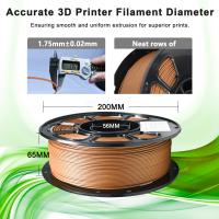 China High Quality 3D Printer Filament Ebony Wood Color PLA+ Filament 1.75mm Toughness Enhanced for sale