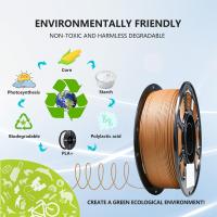 China High Quality 3D Printer Filament Ebony Wood Color PLA+ Filament 1.75mm Toughness Enhanced for sale