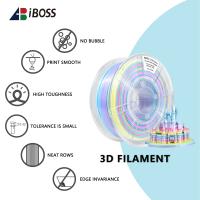 China 1.75mm Toughness Enhanced Silk Macaroon Rainbow  PLA+ High Quality 3D Printer Filament for sale