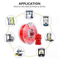 China 3D Printer PETG Filament Red 1.75mm FDM Forming Technology 3d Printing Filament for sale