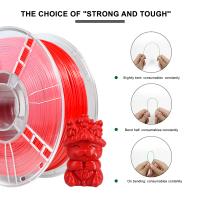 China 3D Printer PETG Filament Red 1.75mm FDM Forming Technology 3d Printing Filament for sale