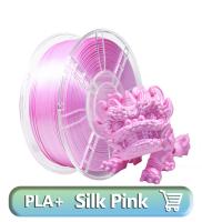 China Gross Weight 1.3kg Customization PLA+ Filament for 3D Printer 1.75mm Silk Pink for sale