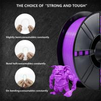 China Purple Toughness Enhanced Professional PETG Filament 1.75mm Filament 3D PETG for sale