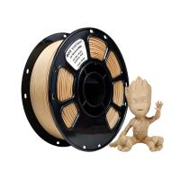 China 1kg PLA+ Filament For 3D Printer Bubble Free Yellow Pear Wood Industry for sale