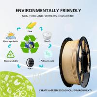 China 1kg PLA+ Filament For 3D Printer Bubble Free Yellow Pear Wood Industry for sale