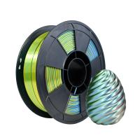China Strong Toughness Color Change Filament  PLA Plus Four Color Blue-Green Gold Copper  1.75mm For 3D Printer +/- 0.02mm, 3D Printer Multicolor Filament, for sale