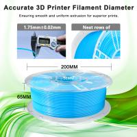 China 3D Printing Filament Light Blue PETG Filament 1.75mm FDM Forming Technology 3d Printed for sale
