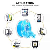 China 3D Printing Filament Light Blue PETG Filament 1.75mm FDM Forming Technology 3d Printed for sale