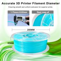 China IBOSS Cyan PETG Filament 3D Printing Filament 1.75mm FDM Forming Technology 3d Printed for sale